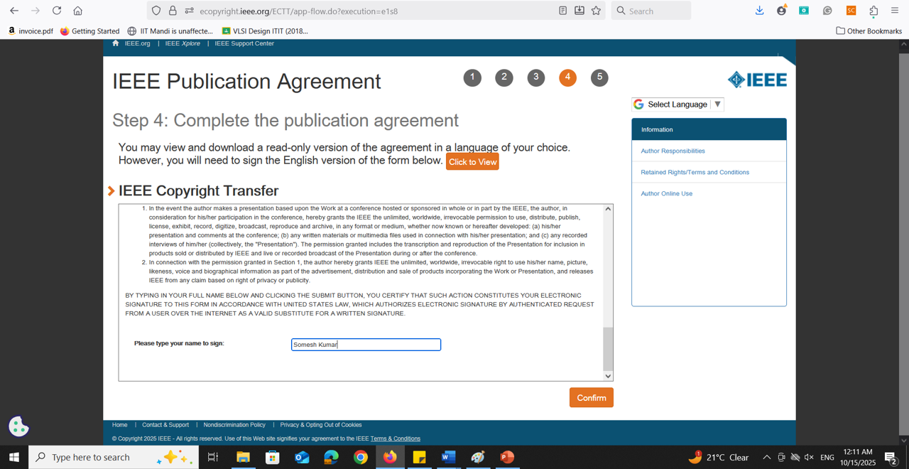 Instructions for IEEE e-Copyright Submission – IEEE International ...